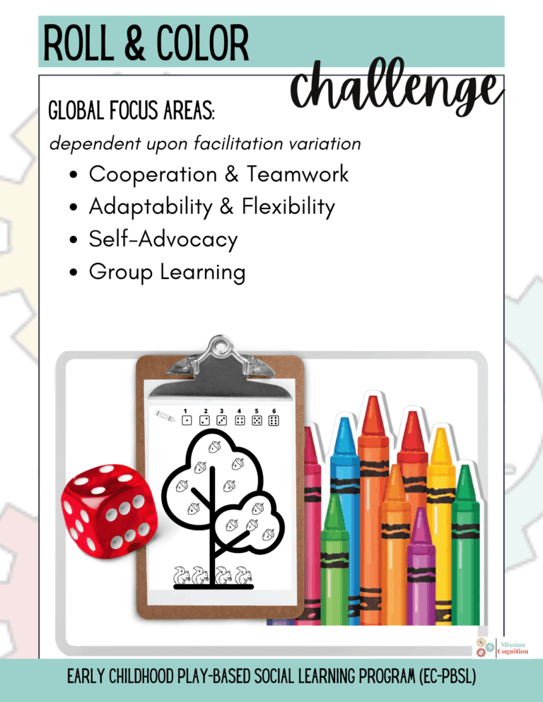 Roll & Color Challenge - Mission Cognition